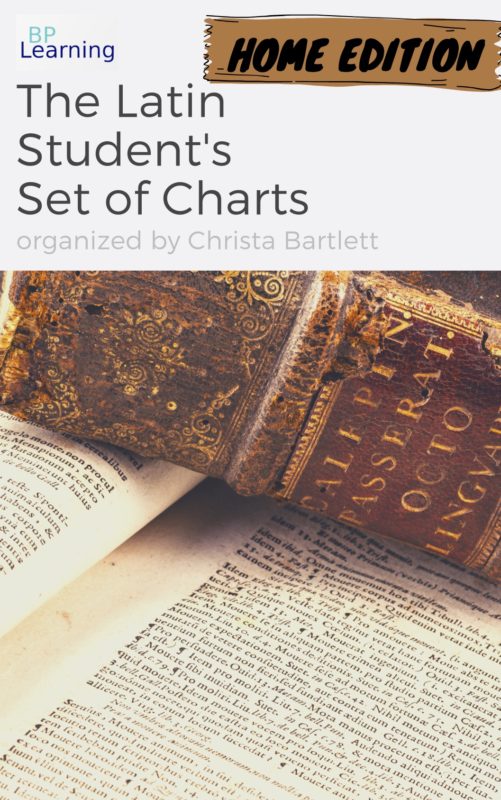 The Latin Student’s Set of Charts Home Edition | Bartlett Publishing